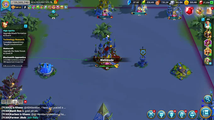 Help take care of your rok account, compete events, complete events, do ...