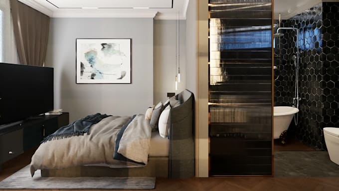 Design and render interior spaces by Huyle1903 | Fiverr