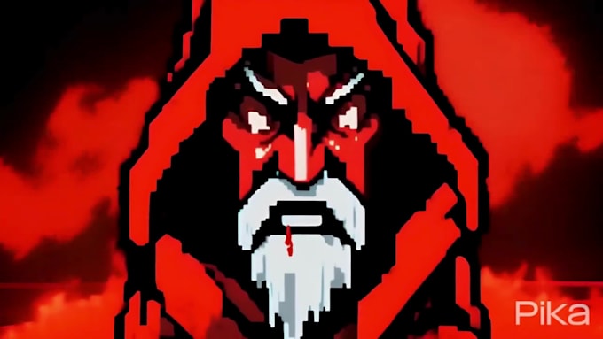 Create pixel art character animation,8 bits,16 bits,32 bits,loofi loop ...