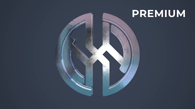 Do 3d rotating or 3d spinning metallic logo animation by Mahadiehasan ...