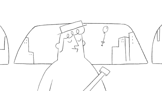 Line art animation, hand drawn animation, flat animation, minimalist ...