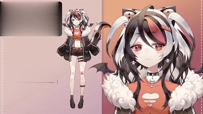 Design and rig high quality live2d for your vtuber model by Animvtuber ...