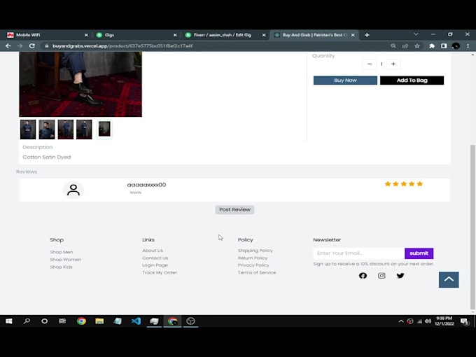 Design Develop Website In Reactjs Nextjs Tailwindcss Bootstrap By Aasimshah Fiverr