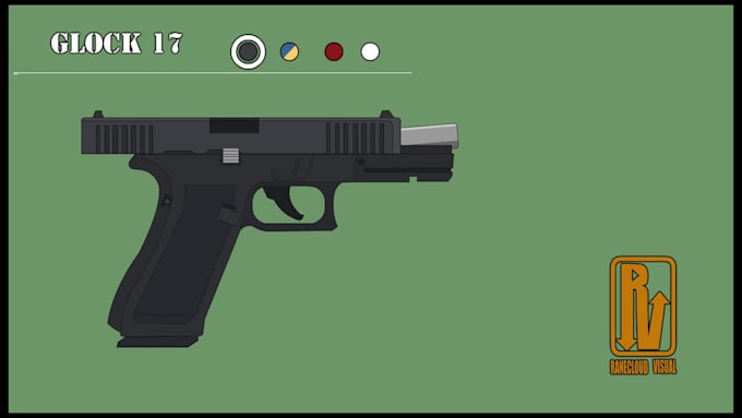 Create 2d animated guns for your 2d game project by Ranecloudz | Fiverr