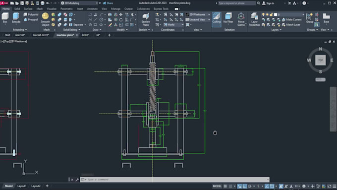 Create autocad 2d mechanical drawing and 3d modeling by Qamarhabib | Fiverr