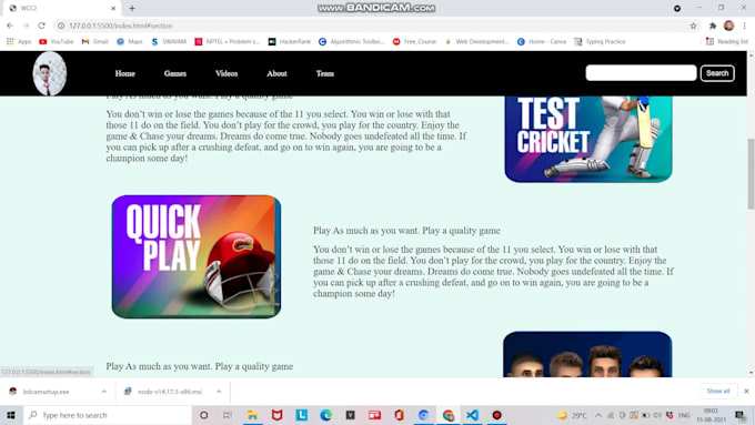 Make front end of website and email template by Vishalnama153 | Fiverr