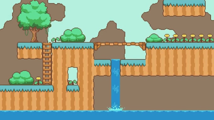 Do top down pixel art tile map rpg game character sprite sheet asset ...