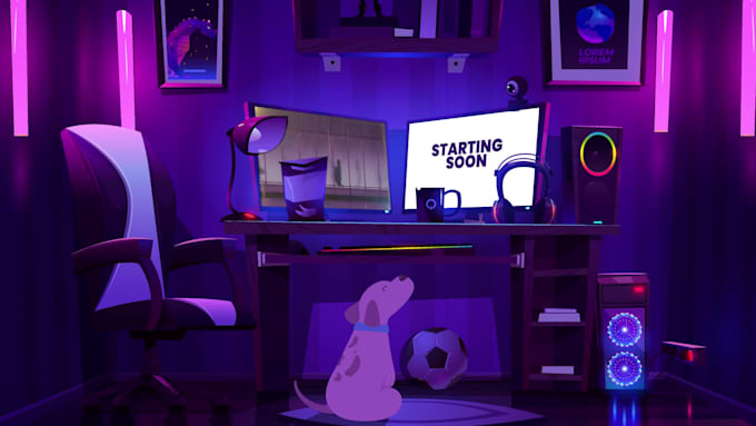 Reate loop animations for streamers brb starting soon by Numankarakus ...