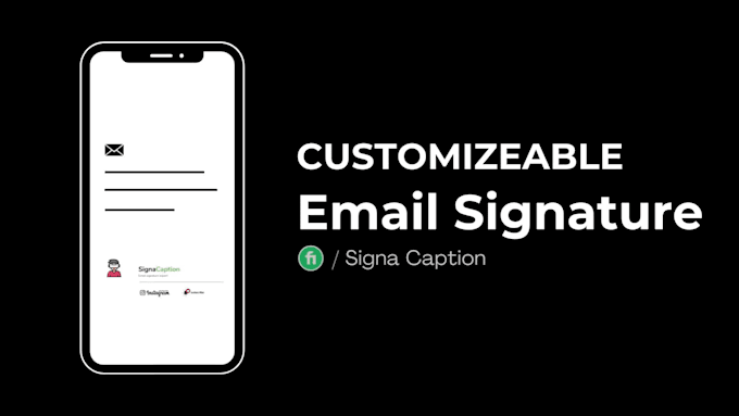 Design clickable animated html email signature by Signacaption | Fiverr