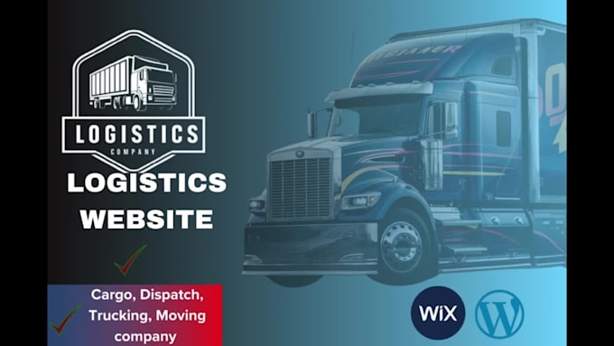 Build logistics website design, freight dispatch transport website ...