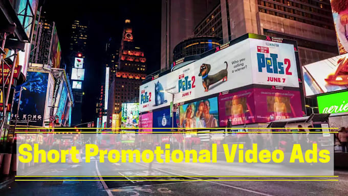 Create short commercial and promotional video ads for marketing and ...