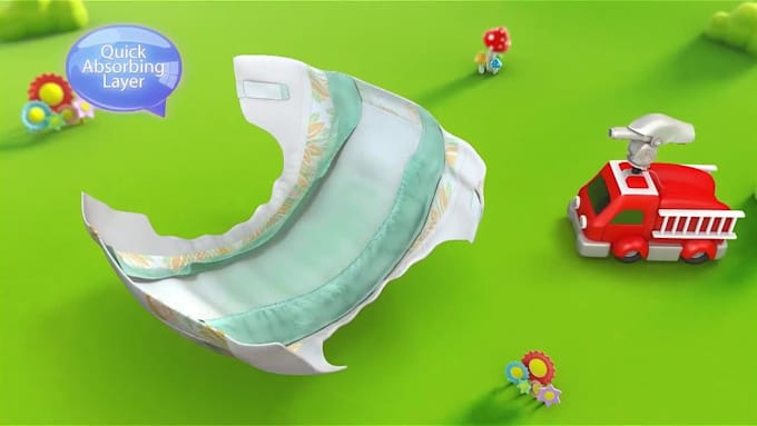 3d product animation 3d diaper product animation video 3d diaper ...