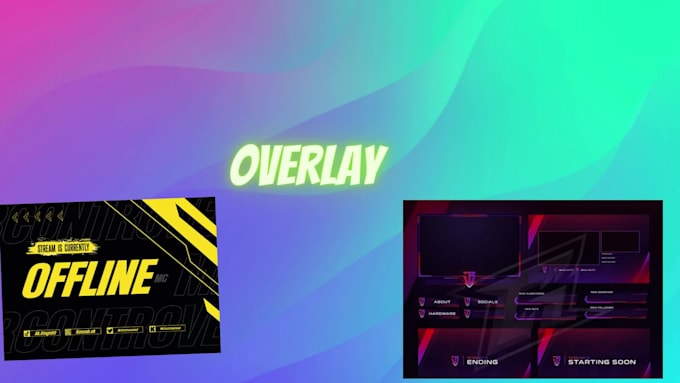 Design professional twitch overlay and custom logo for you by Sadaf ...