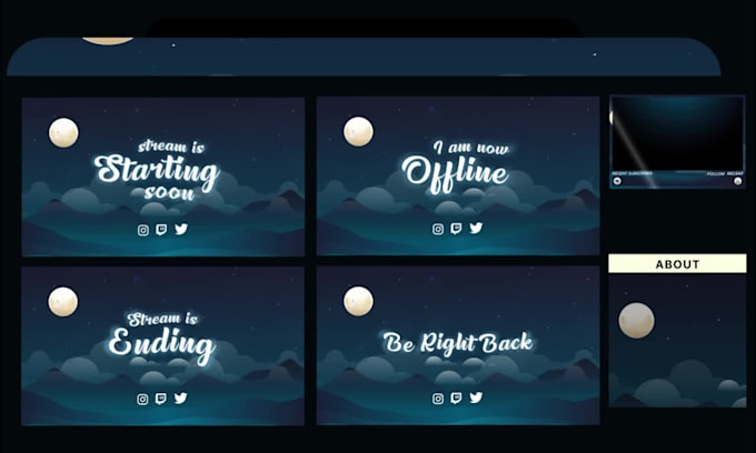 Do stream animated twitch overlay for your live streaming by Kabirarts ...