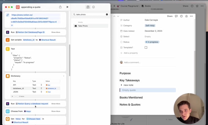 Create custom shortcuts for your needs utilizing notion, airtable, chatgpt apis by Nazarforreal ...