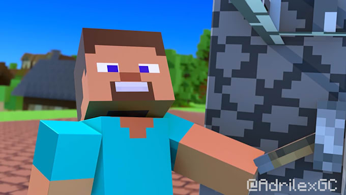 Create professional minecraft 3d animations by Adrilexgc | Fiverr
