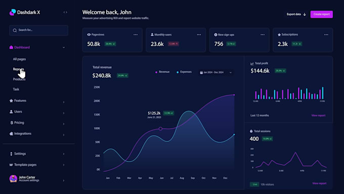Create Ui Ux Animation Mobile App Or Website Dashboard Saas Animation