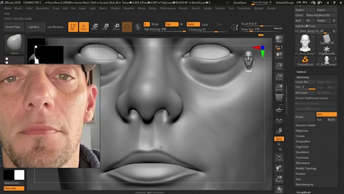 Sculpt 3d head, 3d mask,3d face, 3d helmet, 3d bust model for 3d ...
