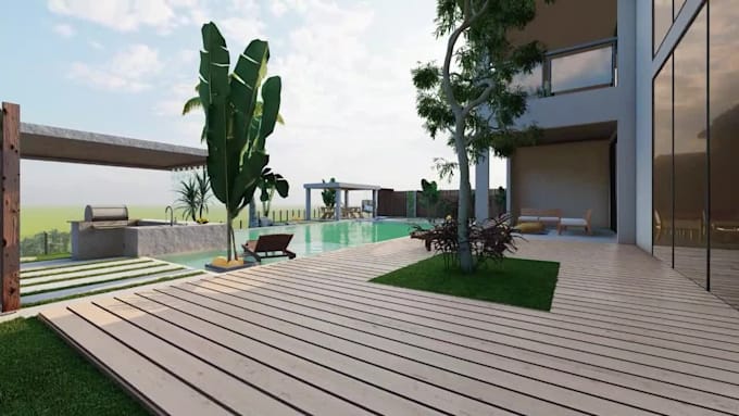 Do architectural animation walkthrough 3d video rendering by Cansuakcora | Fiverr