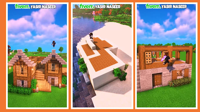Build, edit minecraft high quality 4k reels and shorts by Yasir987 | Fiverr