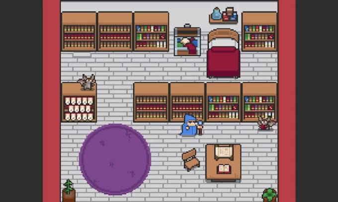 Do top down view pixel art tileset environment, tile map, asset for 2d ...