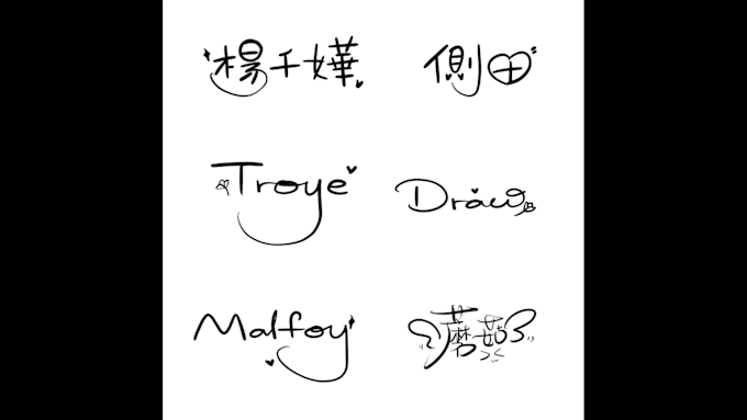 Design of cute handwritten signature logo by Shiqiu196 | Fiverr
