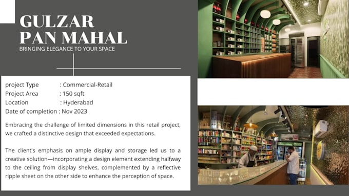 Provide architectural design consultancy and interior designing ...