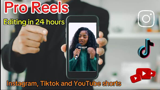 Edit long youtube videos into short reels, tiktok videos, ig reels by Sajeelashafiq | Fiverr