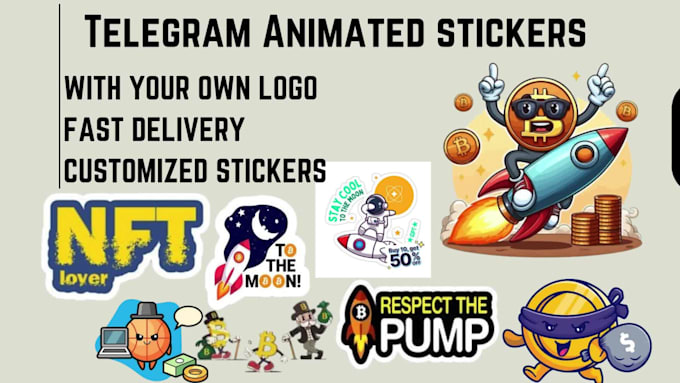 Create custom crypto telegram animated stickers emoji gif by ...