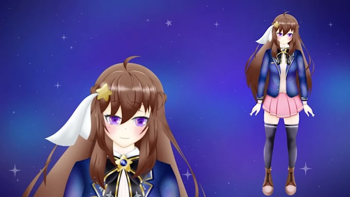 Illustrate and rig for you by Hikari_auva | Fiverr