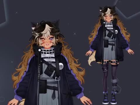 Design a professional live 2d model for vtuber, 2d character by ...