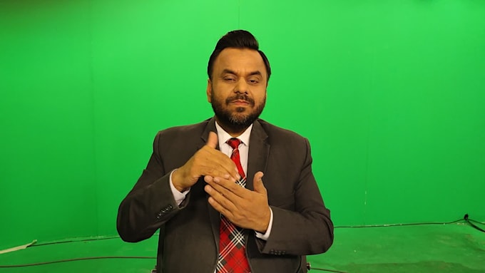Interpret anything into urdu and hindi sign language by Tahirubaid | Fiverr