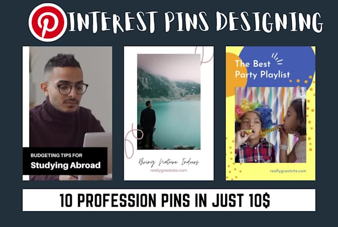 Design attractive pinterest pin graphics by Rohitdhanani | Fiverr