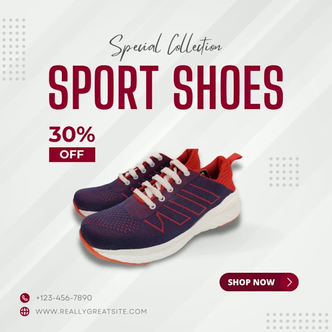 Design creative shoes content for your store by Rtasmia | Fiverr