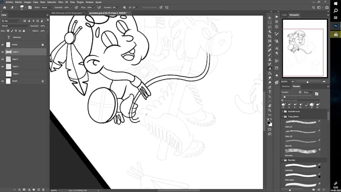 Create a black and white drawing about the topic you decide by Tokkaido ...