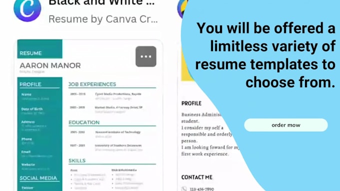 Design a professional resume, cv and cover letter by Mashrurfatema | Fiverr