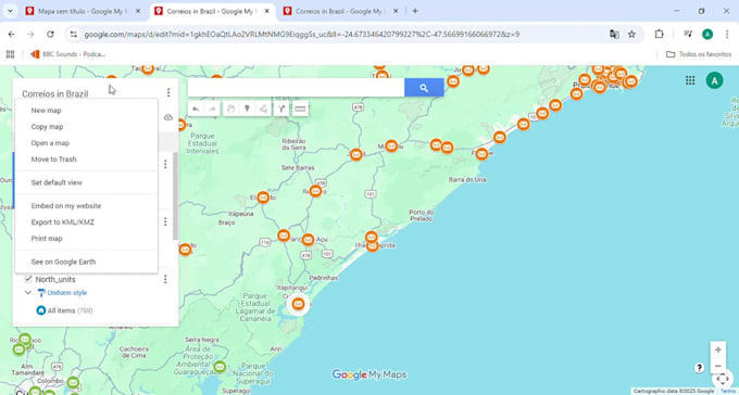 Monitor points with google my maps by Aline_moraes | Fiverr