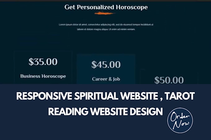 Design captivating spiritual website tarot reading, psychic, astrology website by Samweb_xpert ...