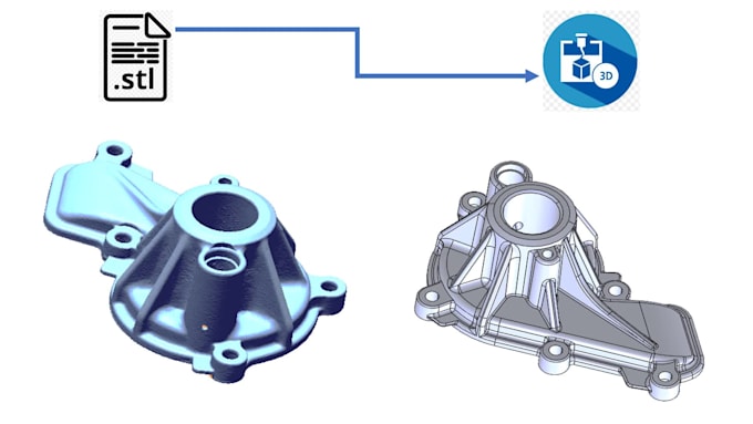 Do reverse engineering scan data to 3d cad modeling by Babasisitt65664 | Fiverr