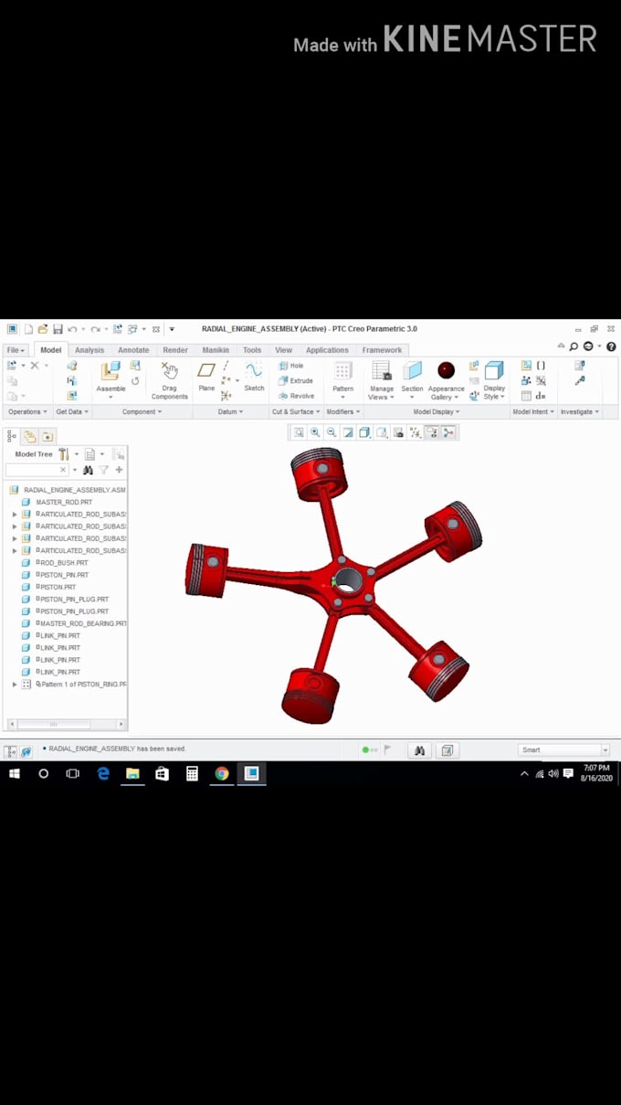 Design cad 2d,3d models and drawing using solidworks and creo by ...