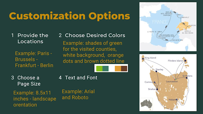Create an amazing travel map illustration by Lauragraphicart | Fiverr