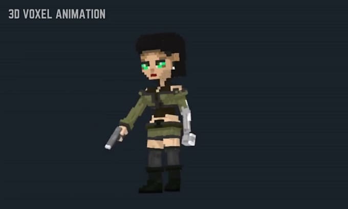 Create 3d voxel art piel voxel nft art 3d nft character sandbox game design by Joddie_graphics ...