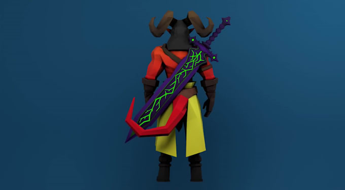 Model and rig stylized low poly 3d characters for games and animation ...