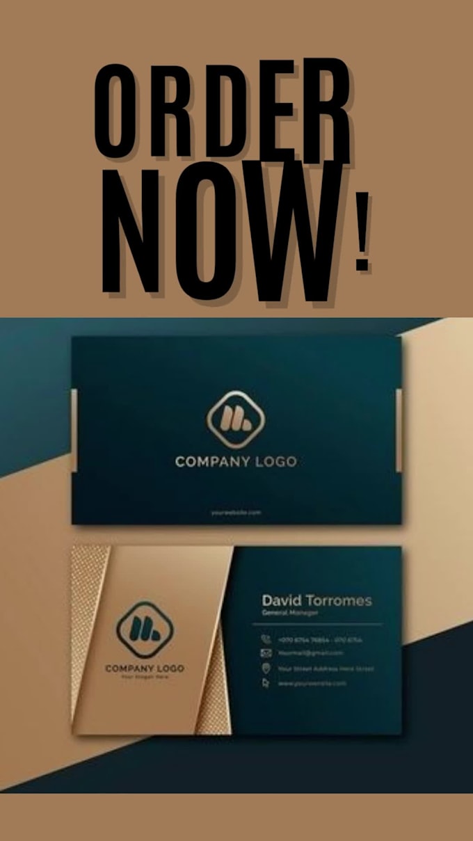 Do 3 modern business cards design just in 4h by Hattimme | Fiverr