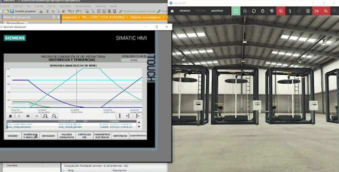 Create hmi using siemens, factory io, scada by Cas_alb | Fiverr