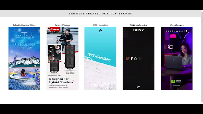 Custom html5 banner ads for online campaigns by Rahuld_1988 | Fiverr
