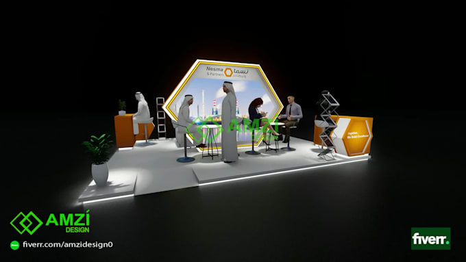 Design magnificent exhibition stand kiosk with technical drawings by ...