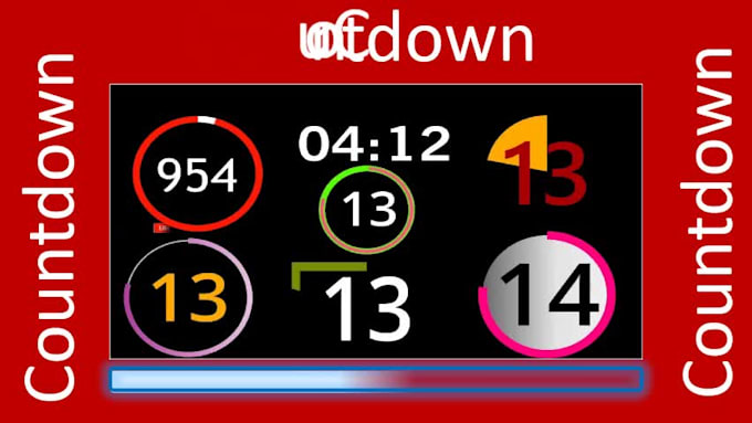 Create unique clock countdown timer animation for your videos by Khalidelouardi | Fiverr