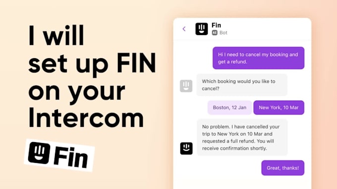 Help you set up fin on intercom perfectly by Tazoar | Fiverr