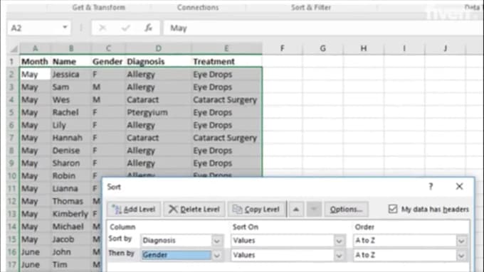 Do vba macros and formulas in excel by Datapuncher | Fiverr